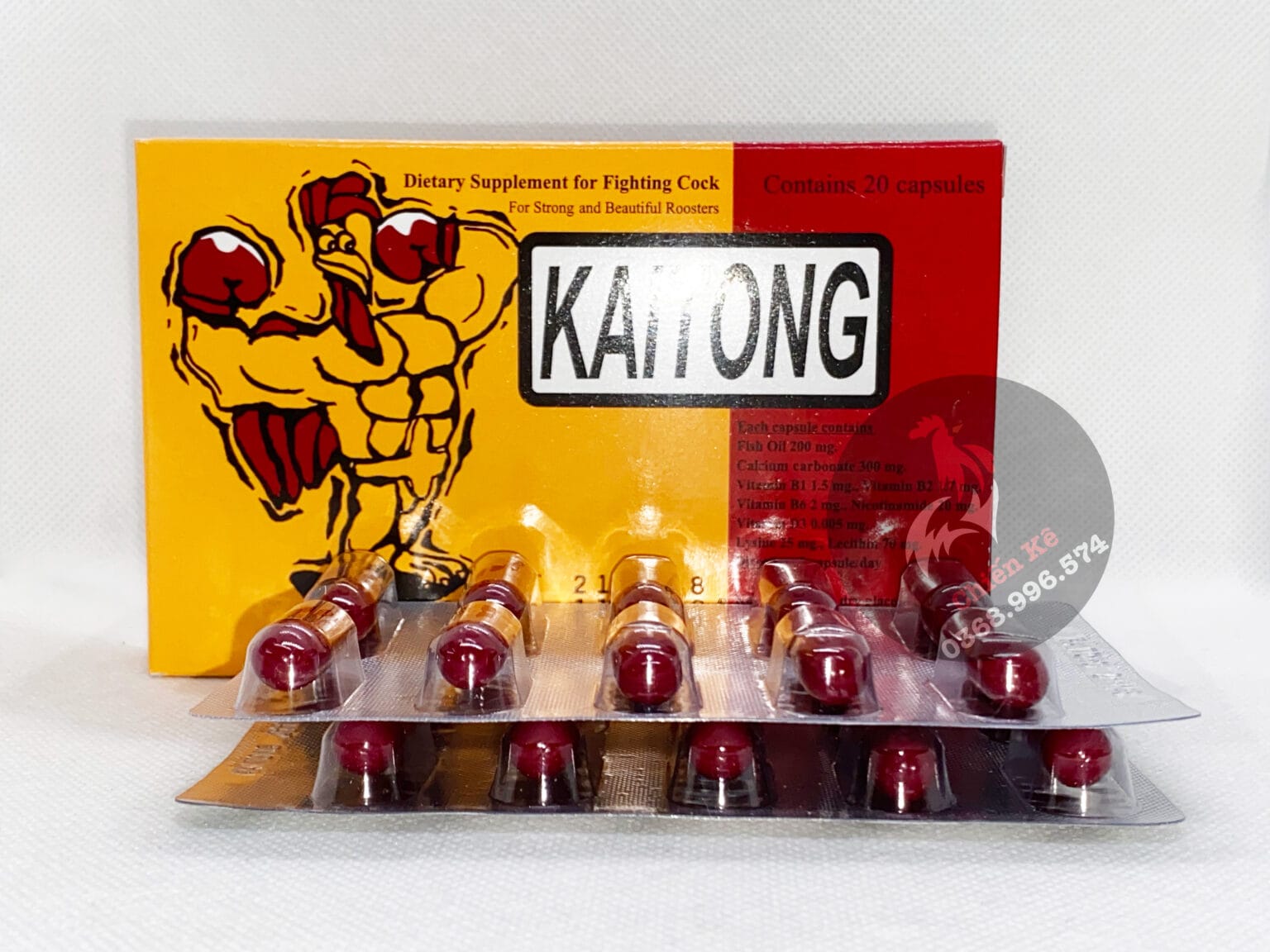 Thuốc nuôi gà đá Kaitong Thái Lan kích tăng bo cực hiệu quả